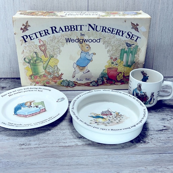 Wedgwood | Dining | Peter Rabbit Nursery Set Wedgewood Vintage Beatrix ...